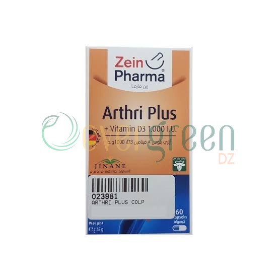 ARTHRI PLUS + Vitamine D3 1.000 I.U. ZEIN PHARMA B/30 gél – EVERGREEN dz